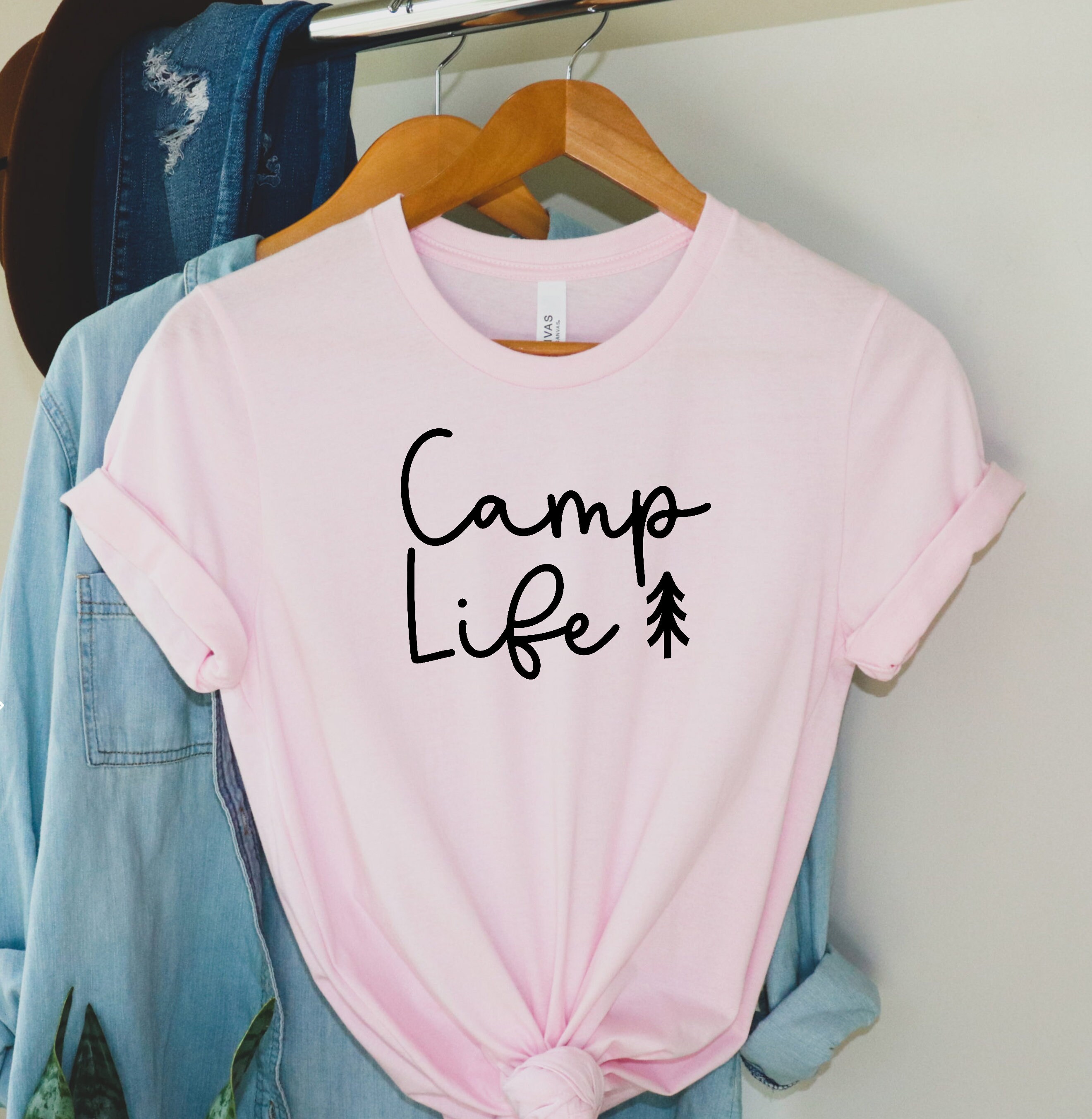 Camp Life Shirt Camper T-Shirt Camping Tee Grafisches T-Shirt Camping ...