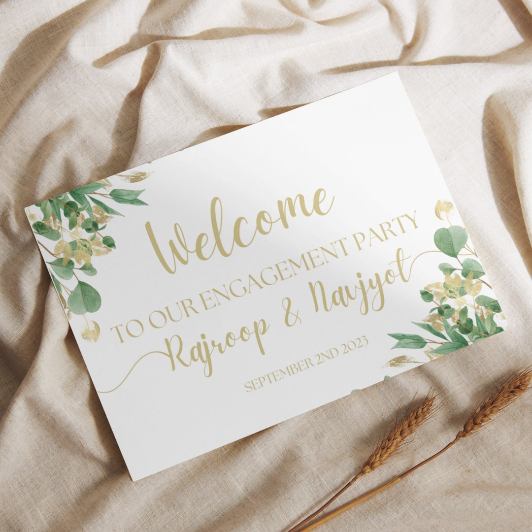 Unique Welcome Signs Digital File Sangeet Mehndi Wedding Reception ...