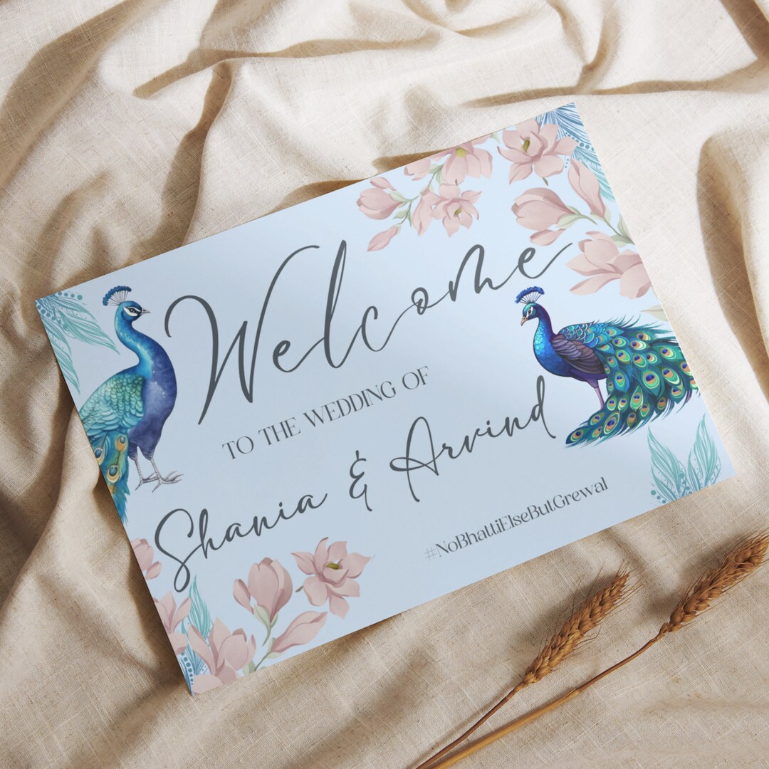 Unique Welcome Signs Digital File Sangeet Mehndi - Etsy