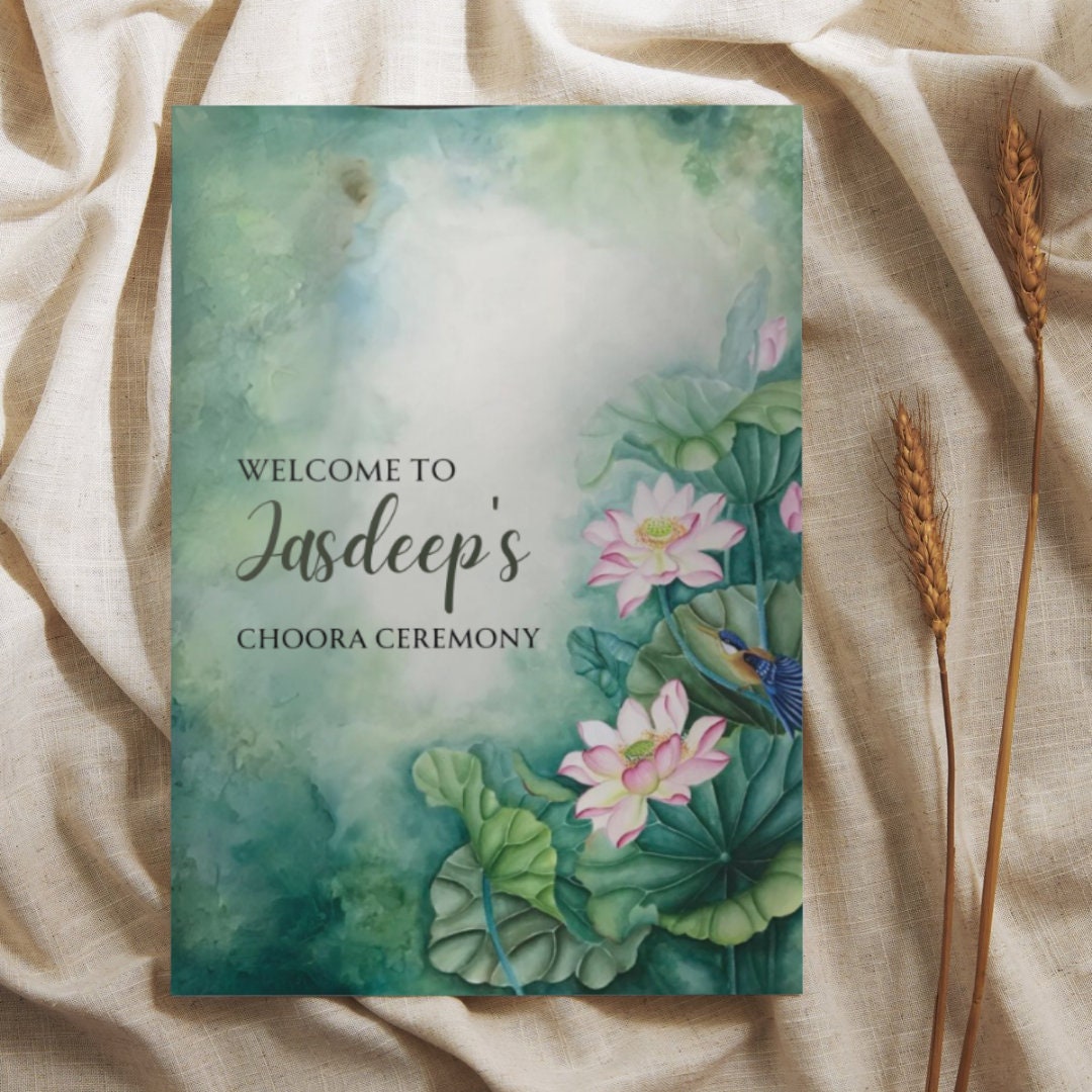 Unique Welcome Signs Digital File Sangeet Mehndi Wedding Reception ...