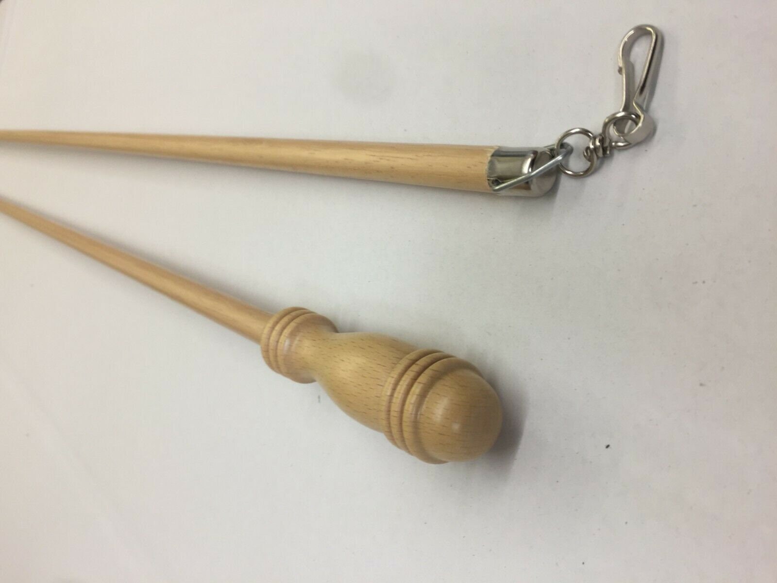 Real Solid Wooden Curtain Draw / Pull Rods TWO SIZES 75cm & 100cm (PAIR ...