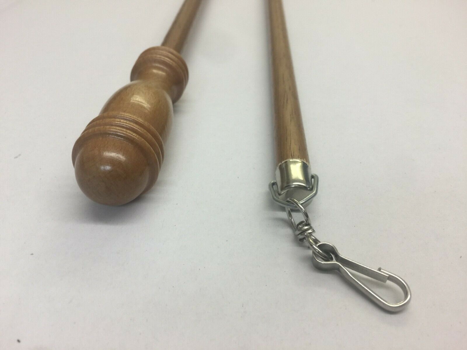 Real Solid Wooden Curtain Draw / Pull Rods TWO SIZES 75cm & 100cm (PAIR ...