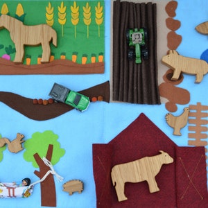 Farm Animals Play Mat for Kids, My Little Farm, Homestead Fun, Kids ...