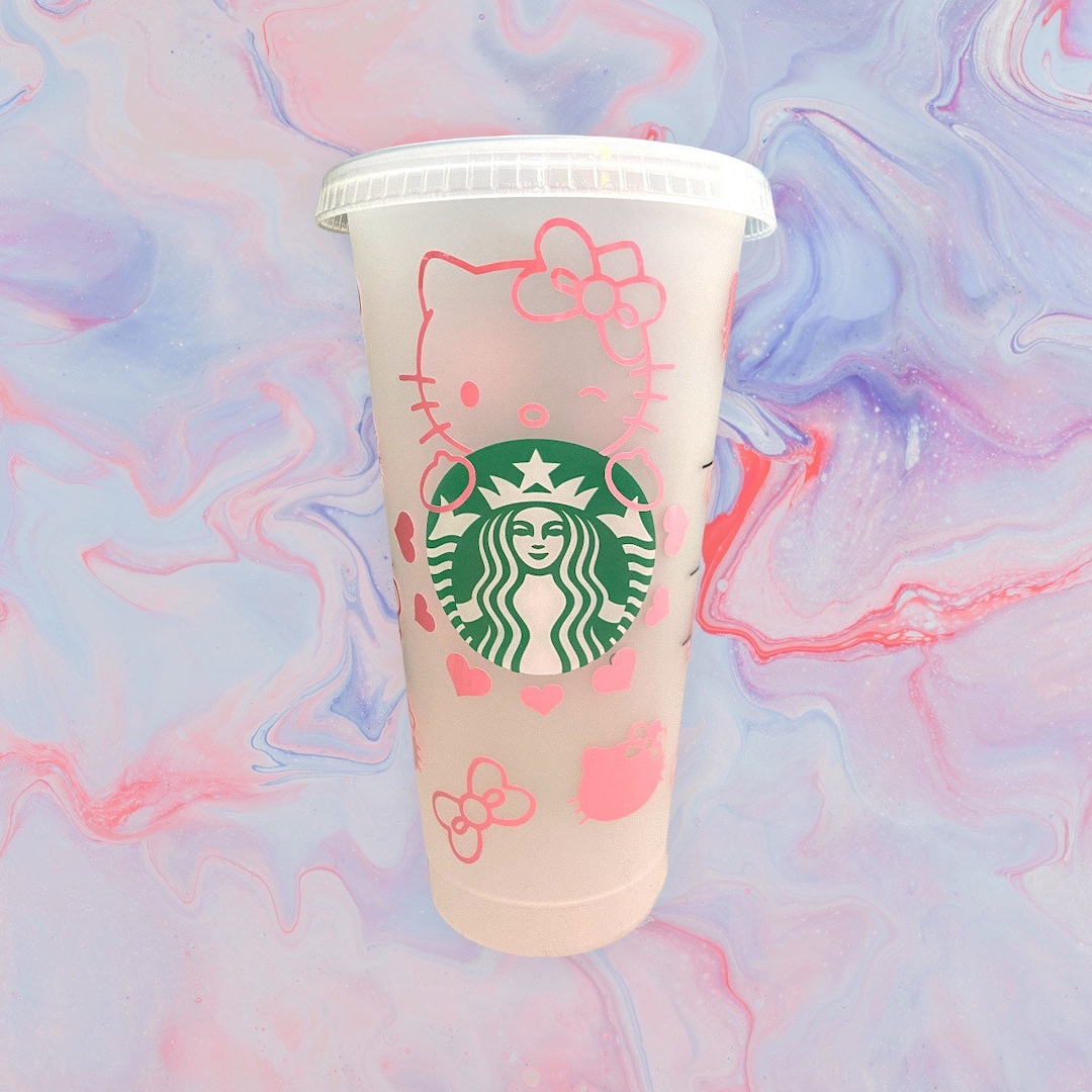 Hello Kitty Starbucks Cup - Etsy