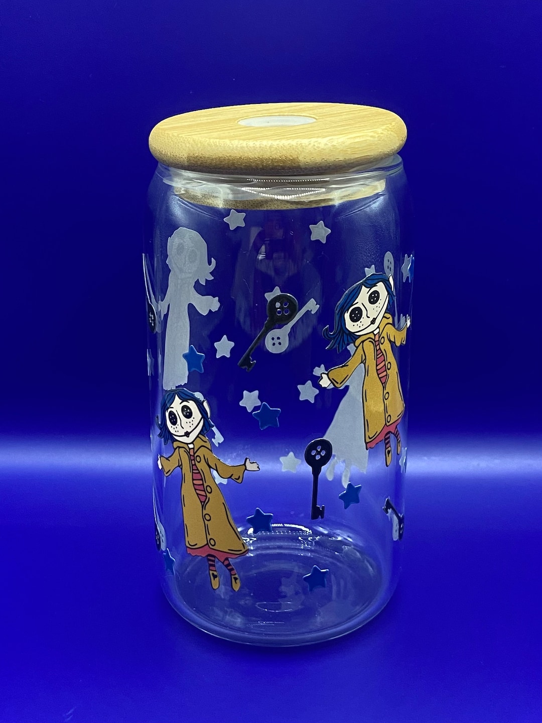 Coraline Design Glass Cup - Etsy