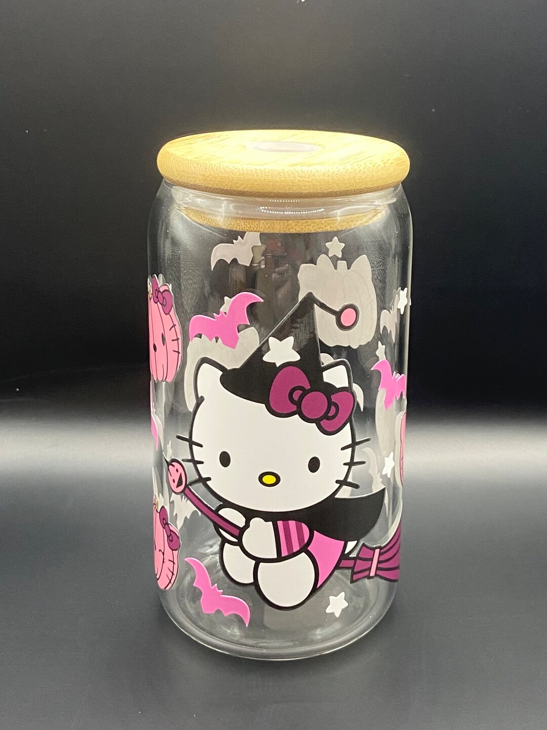 Hello Kitty Halloween Glass Cup - Etsy