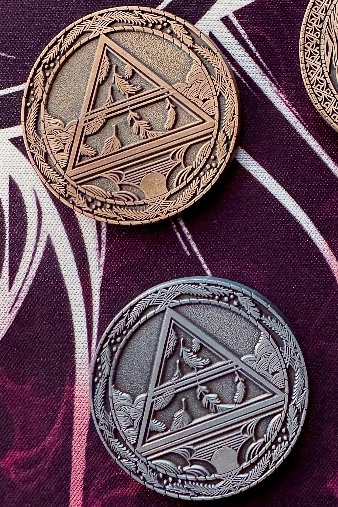 Divination Coins: Earth & Air - Etsy