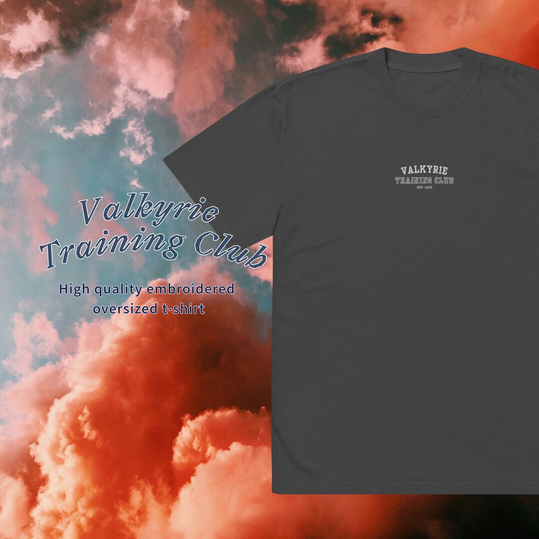 Valkyrie Training Club - Oversized Faded T-shirt in Black - Gift for ...