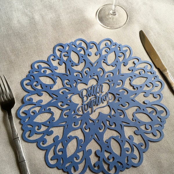 Blue Paper Doilies - Etsy