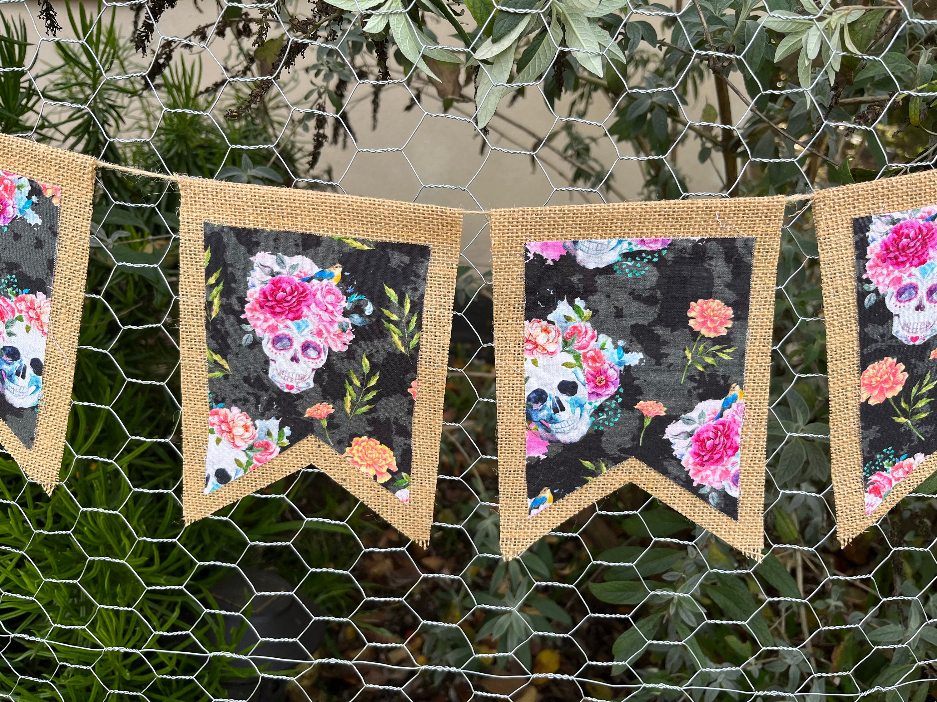 Party Skull Banner Flag, Photo Backdrop, High Chair Birthday. - Etsy