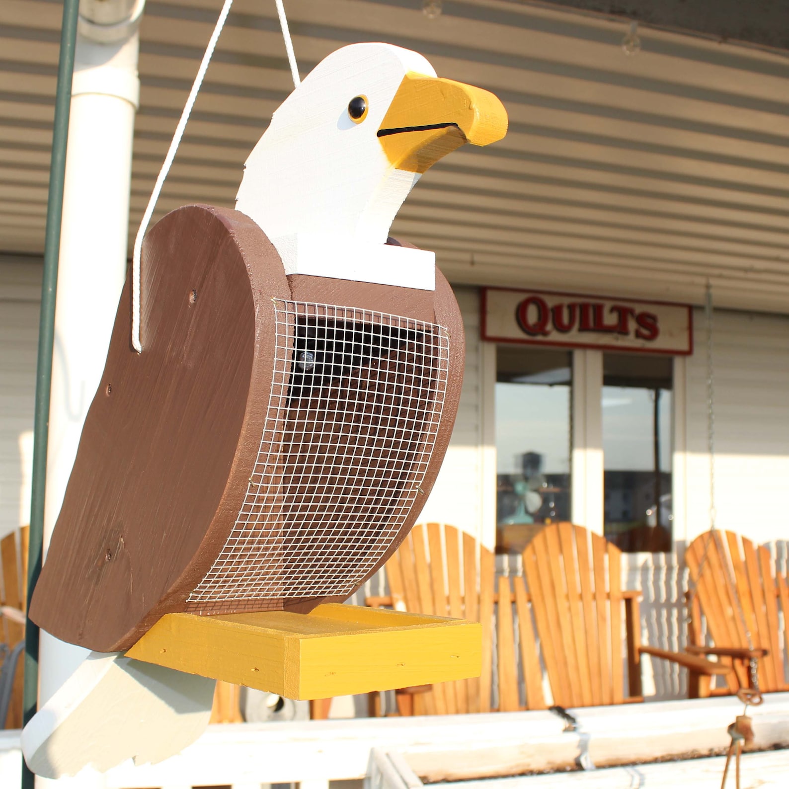 Amish-made Bird Feeder: Bald Eagle - Etsy