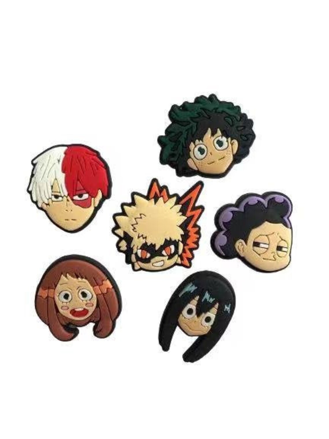 6PC My Hero Academia Shoe Charm for Crocs | Etsy