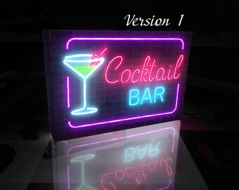 Cocktail Neon Sign | Etsy