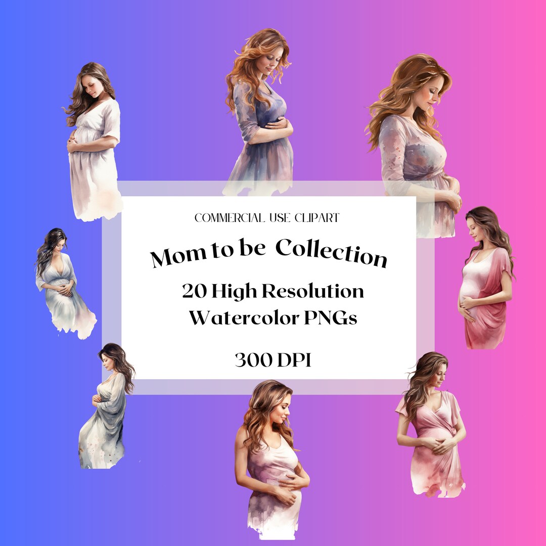 Pregnancy Clipart | Instant Download | Transparent Png | Pregnancy ...