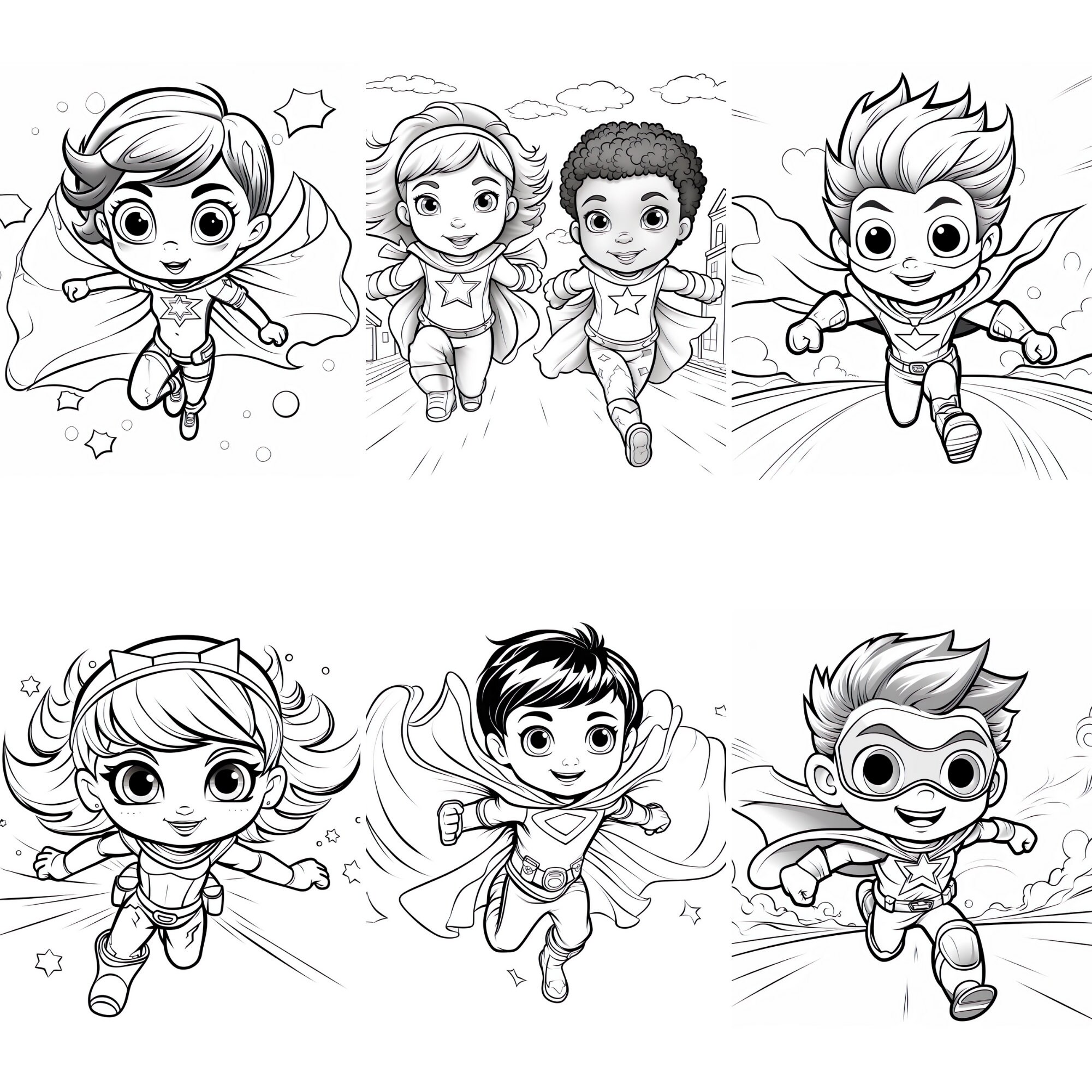 Coloring Pages Printable |superhero Coloring Pages |digital Download ...