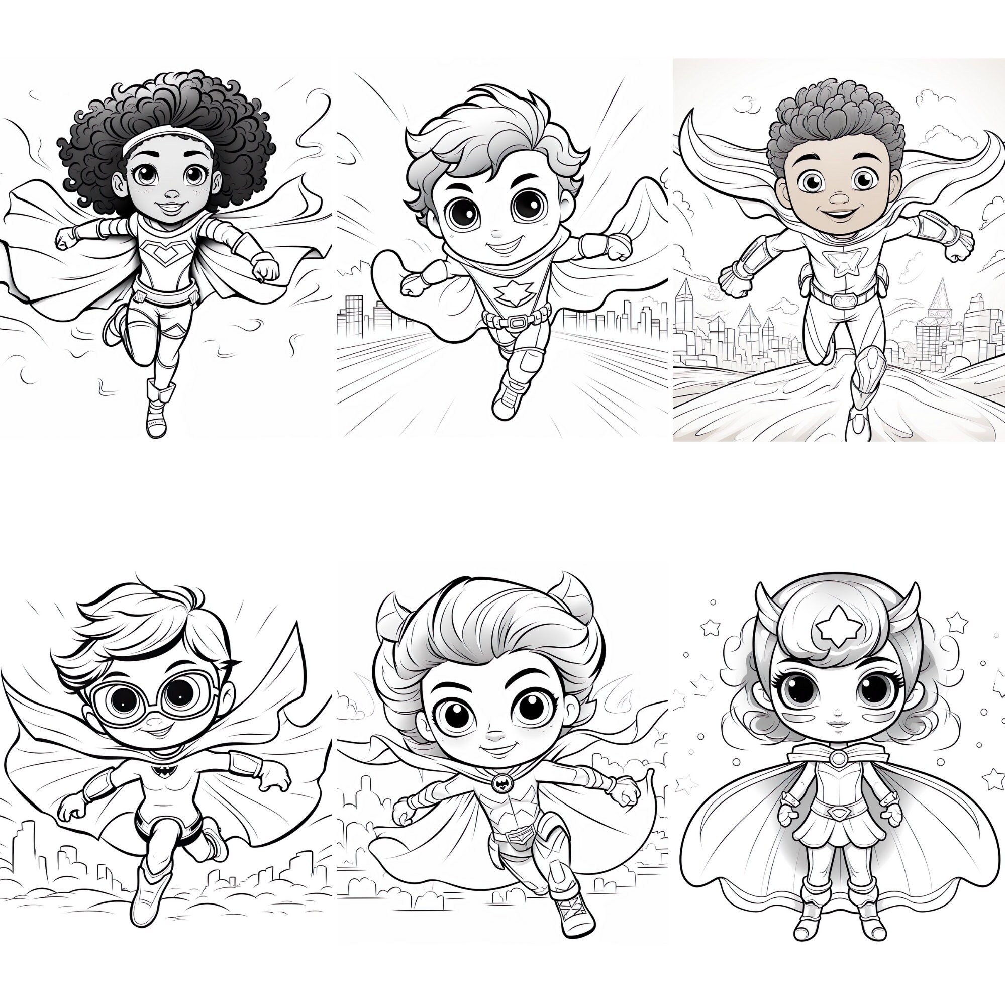 Coloring Pages Printable |superhero Coloring Pages |digital Download ...