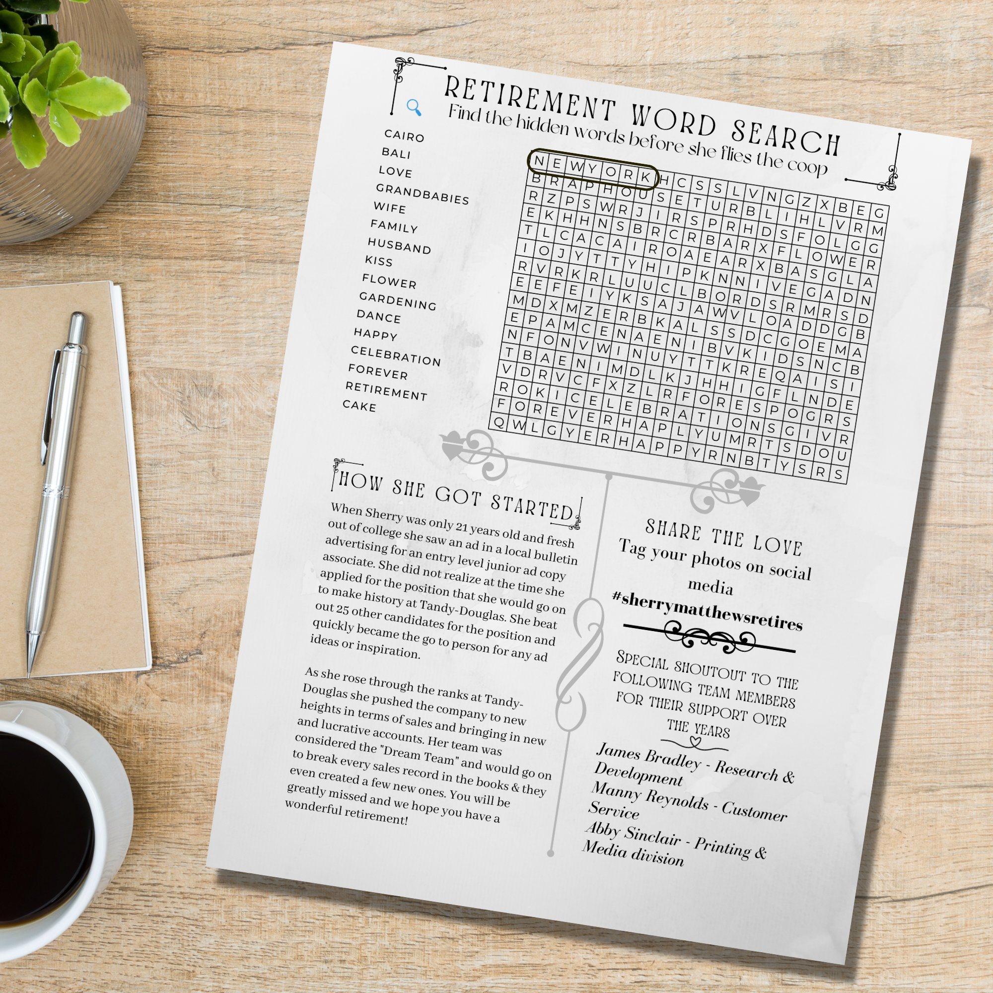 Custom Newspaper| Retirement Magazine| Template| Articles Infographic ...