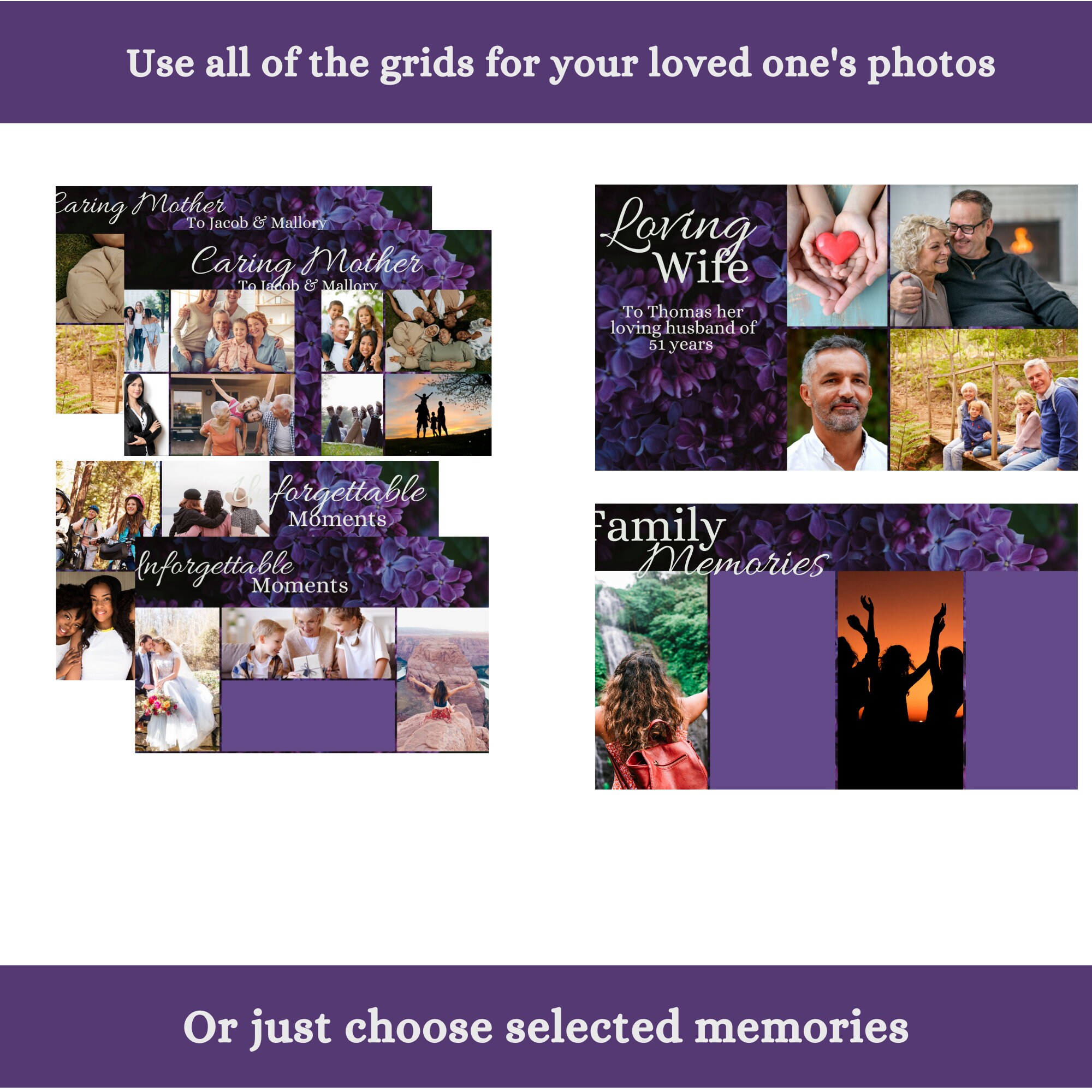 Funeral Photo Slideshow Template, Memorial Video for Woman, Celebration ...