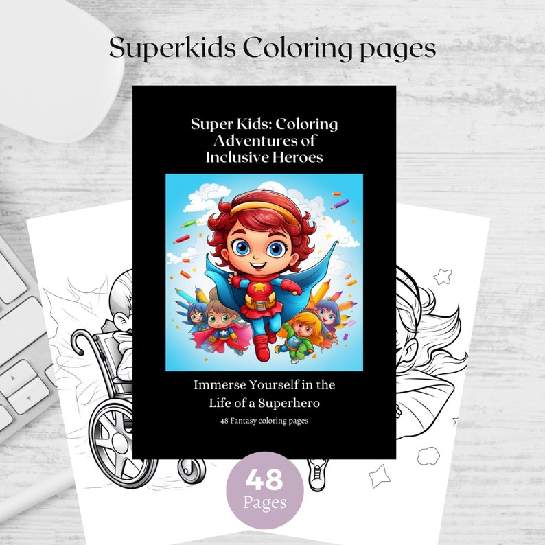 Coloring Pages Printable |superhero Coloring Pages |digital Download ...