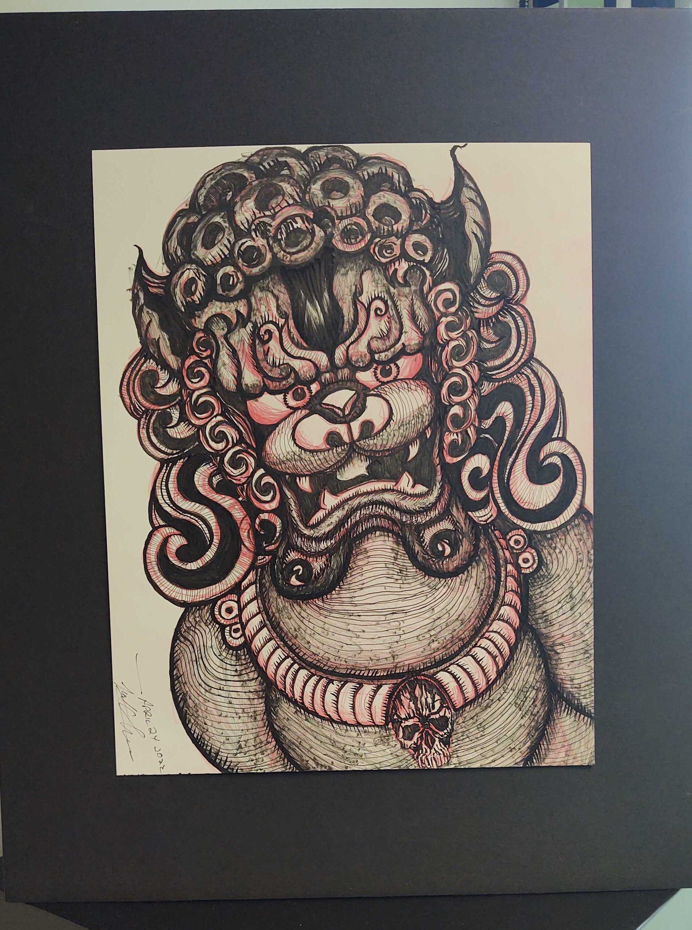 Japanese Foo Dog Sketches