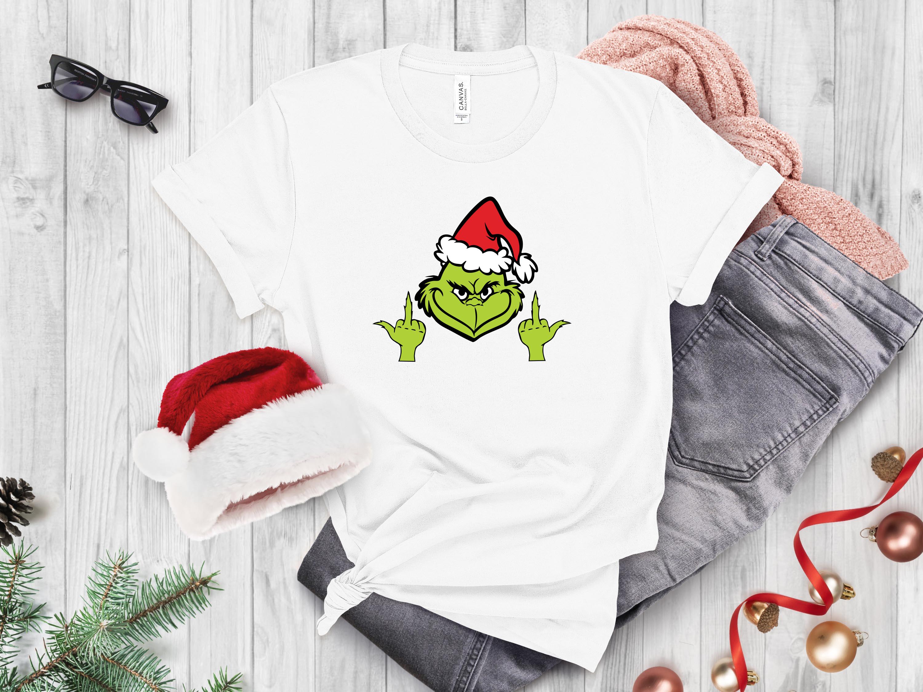 Grinch Middle Finger SVG, Grinch Giving the Finger, Middle Finger SVG ...