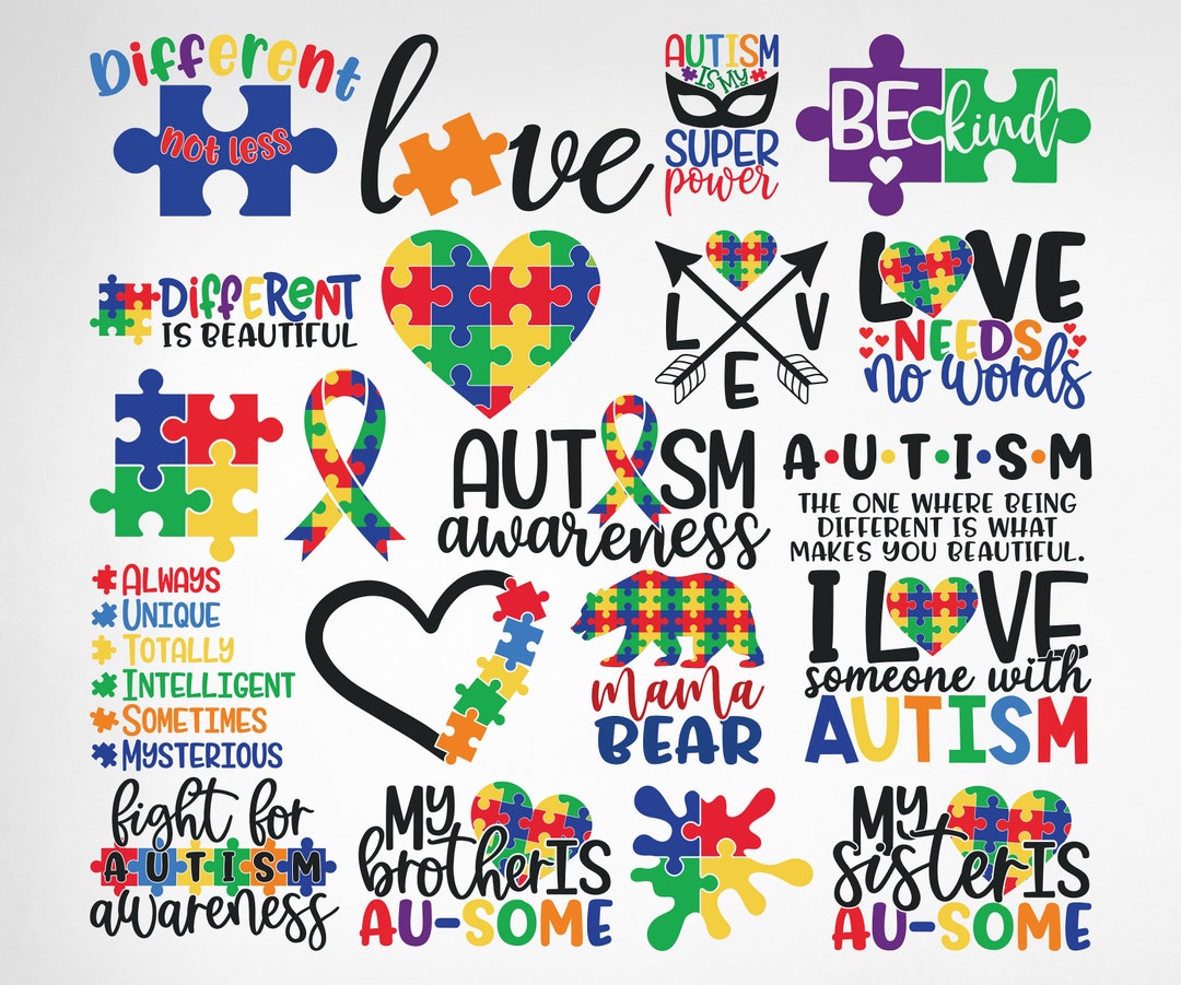 Autism Svg Bundle, Autism Awareness Svg, Autism Svg, Autism Quote Svg ...