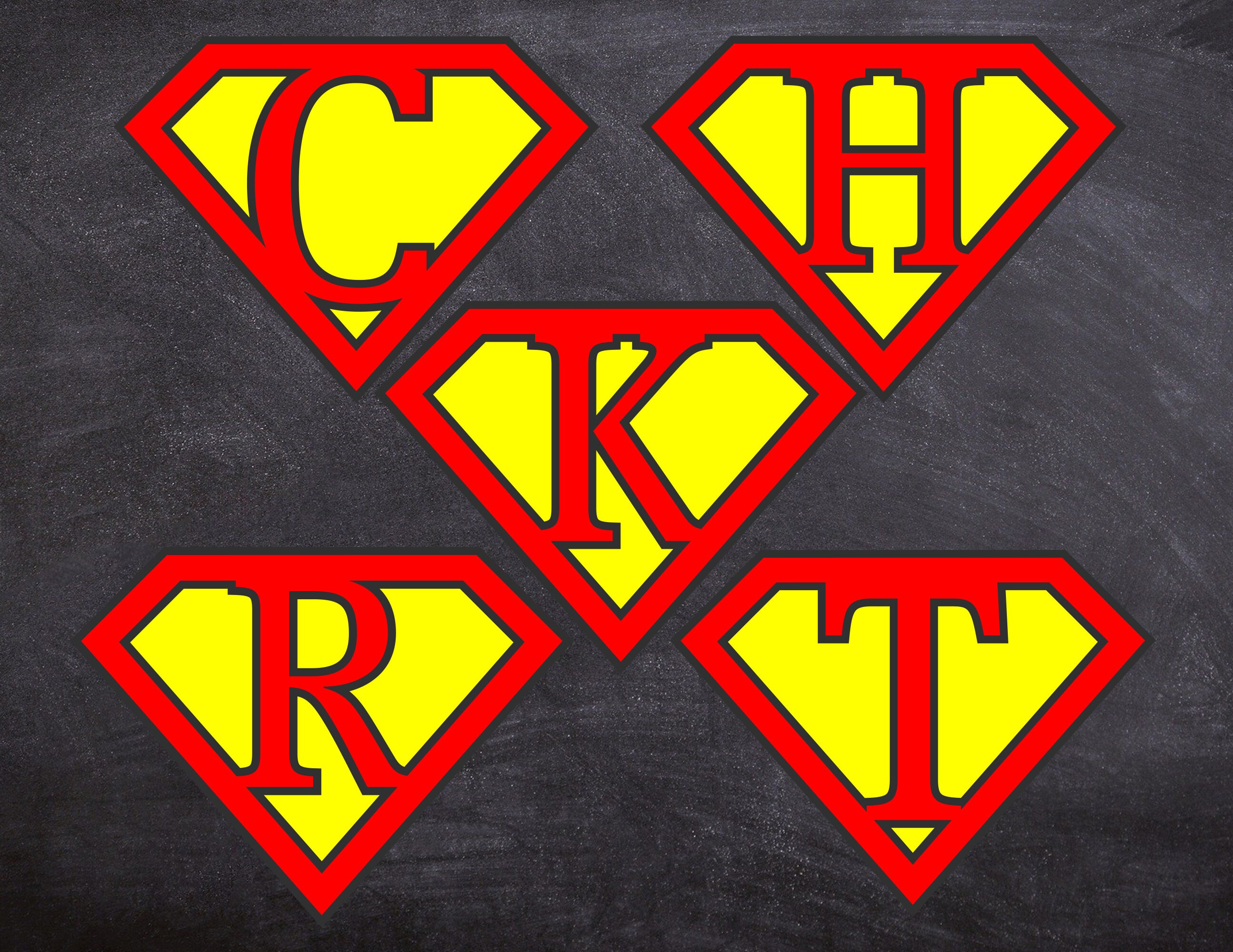 Superman Alphabet Svg Super Logo Alphabet Svg Superman Font | Etsy