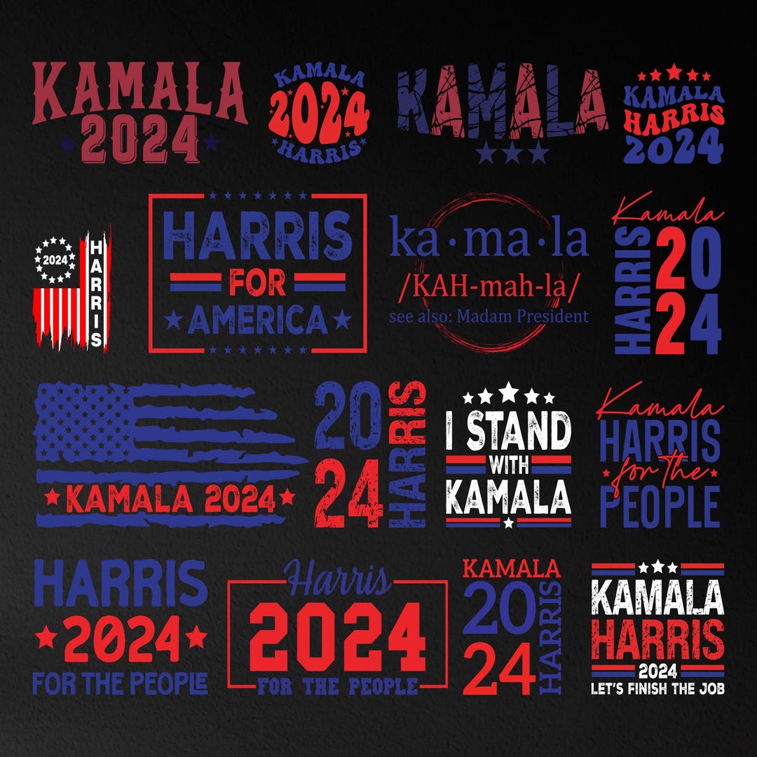 Kamala Harris Svg Bundle, Harris 2024 Svg, Kamala 2024 Svg, Harris for ...