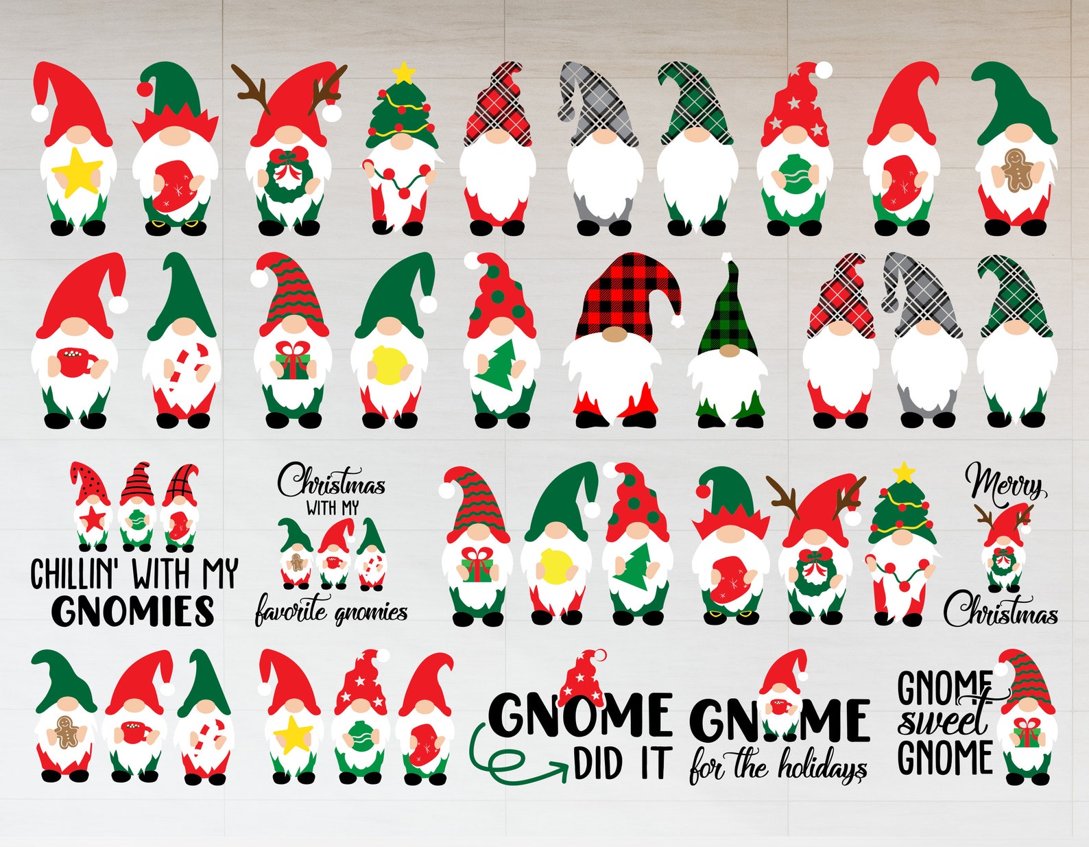 Christmas Gnome Svg Bundle Christmas Svg Gnomes Svg Gnome - Etsy