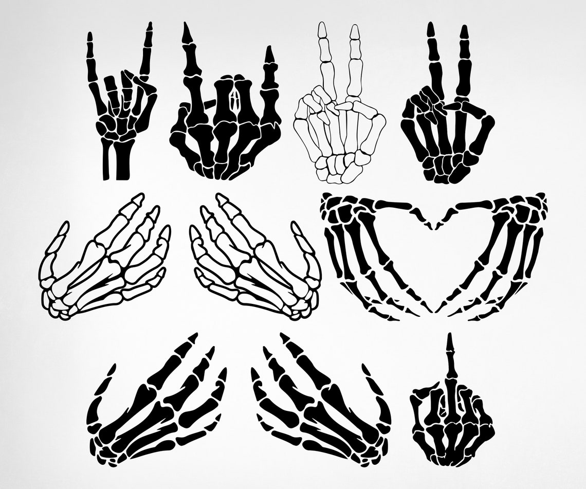 Skeleton Hands Svg, Skeleton Svg, Halloween Svg, Skeleton Hand ...