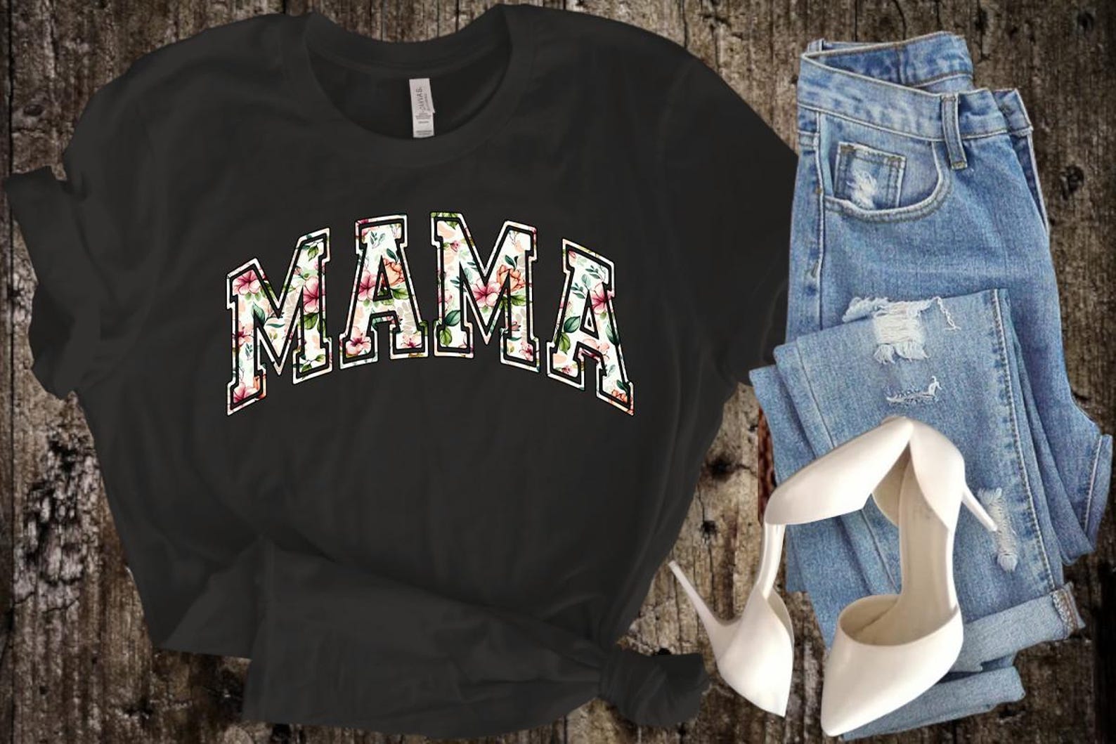 Floral Mama PNG: Retro Flower Design (digital Download) - Etsy