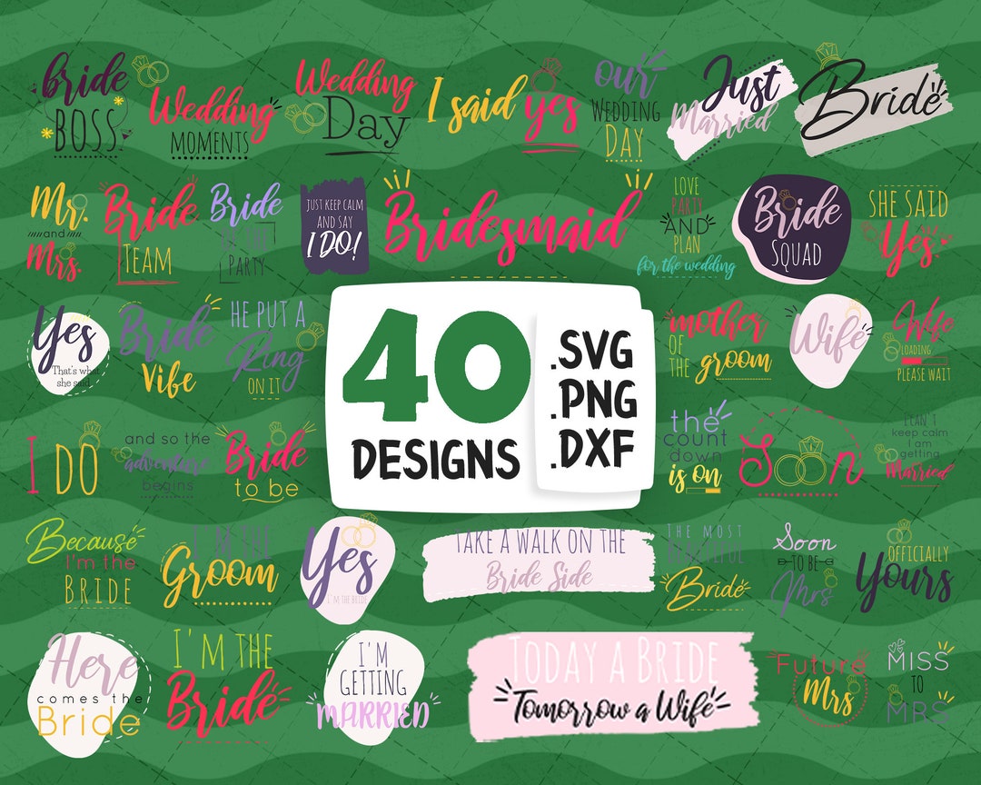 Wedding SVG Bundle, Bride Svg Bundle, Bride Svg, Wedding Svg ...