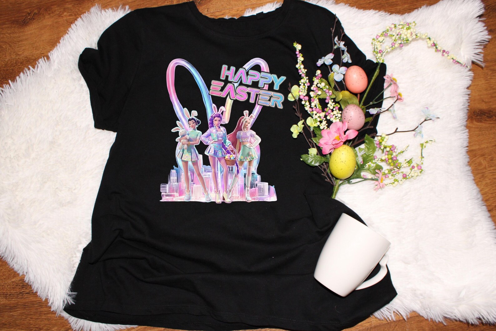 Kpop Easter Day PNG, Huntrix Easter Day PNG, Happy Easter Day Png ...