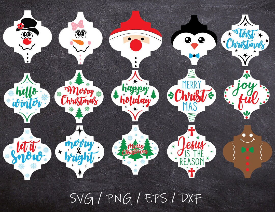 Arabesque Tile Svg, Christmas Arabesque Tile SVG Bundle, Christmas ...