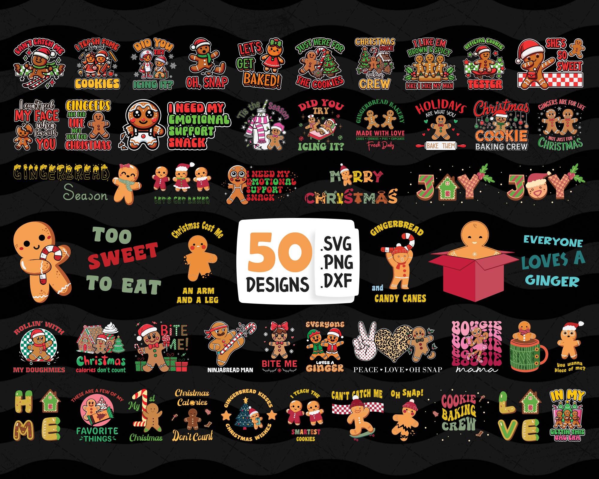 Gingerbread SVG Bundle, Christmas Svg, Gingerbread SVG, Gingerbread Man ...