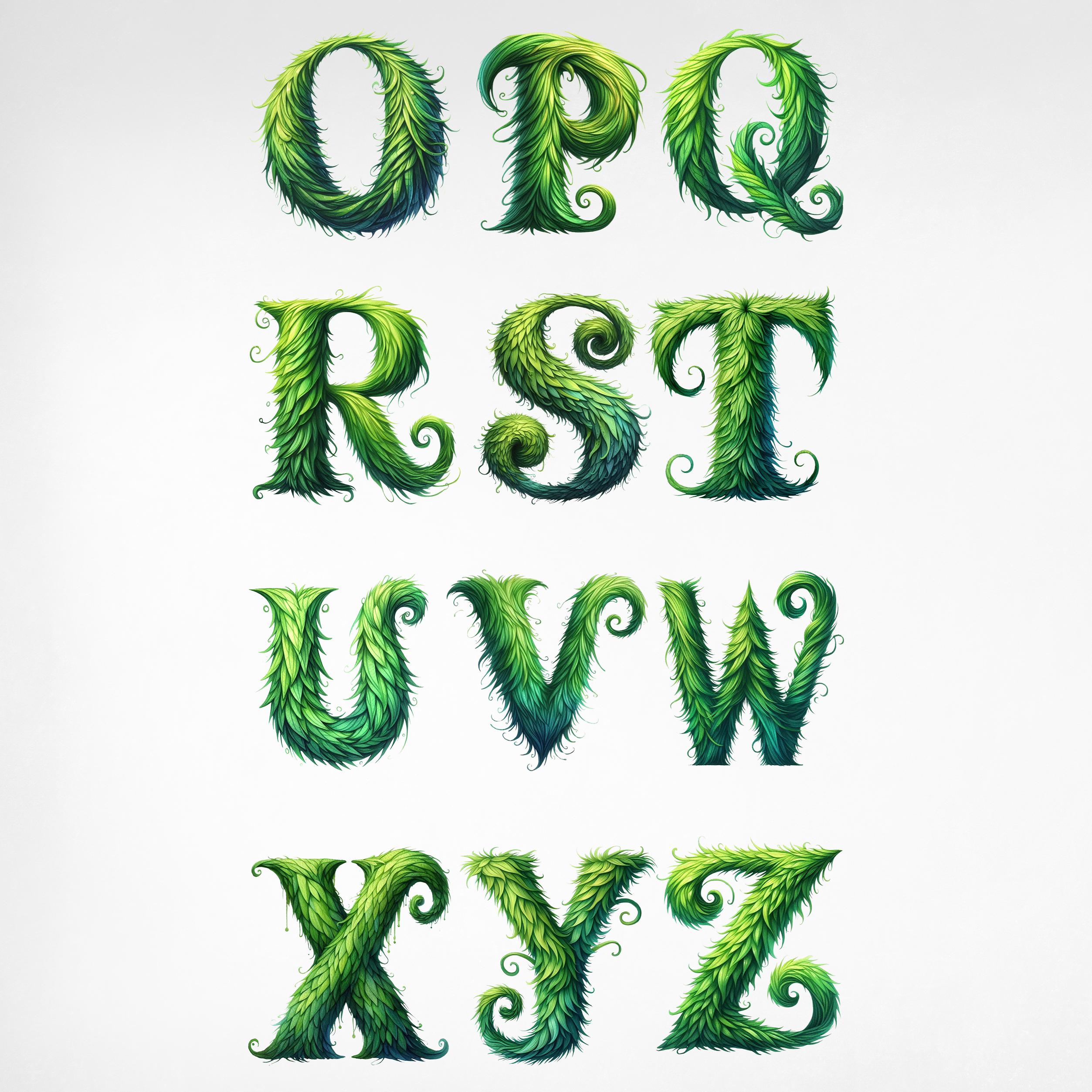 Grinch Christmas Alphabet PNG Bundle: Sublimation Letters Clipart ...
