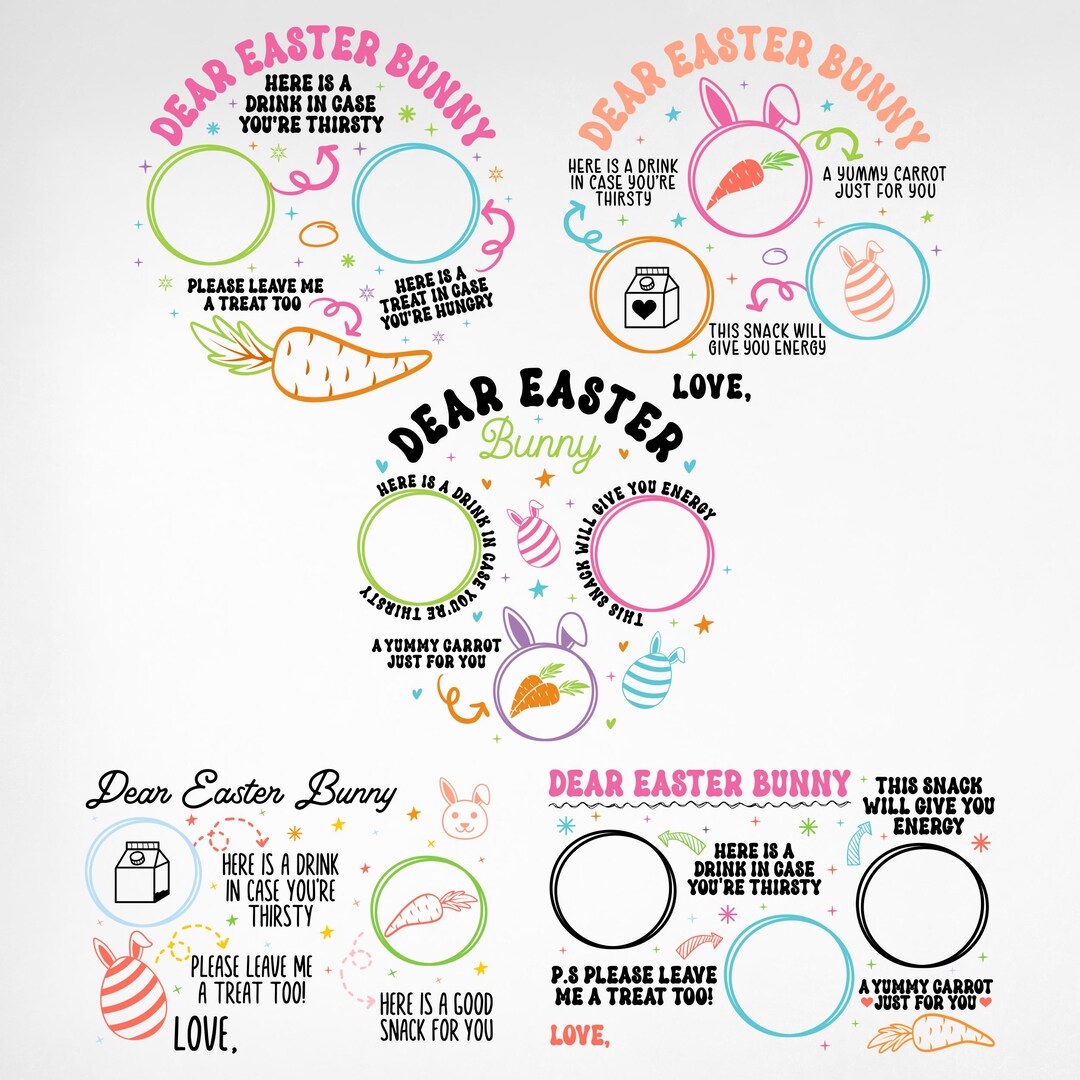 Easter Bunny Tray Svg, Easter Tray Svg, Dear Easter Cookie Tray Svg ...
