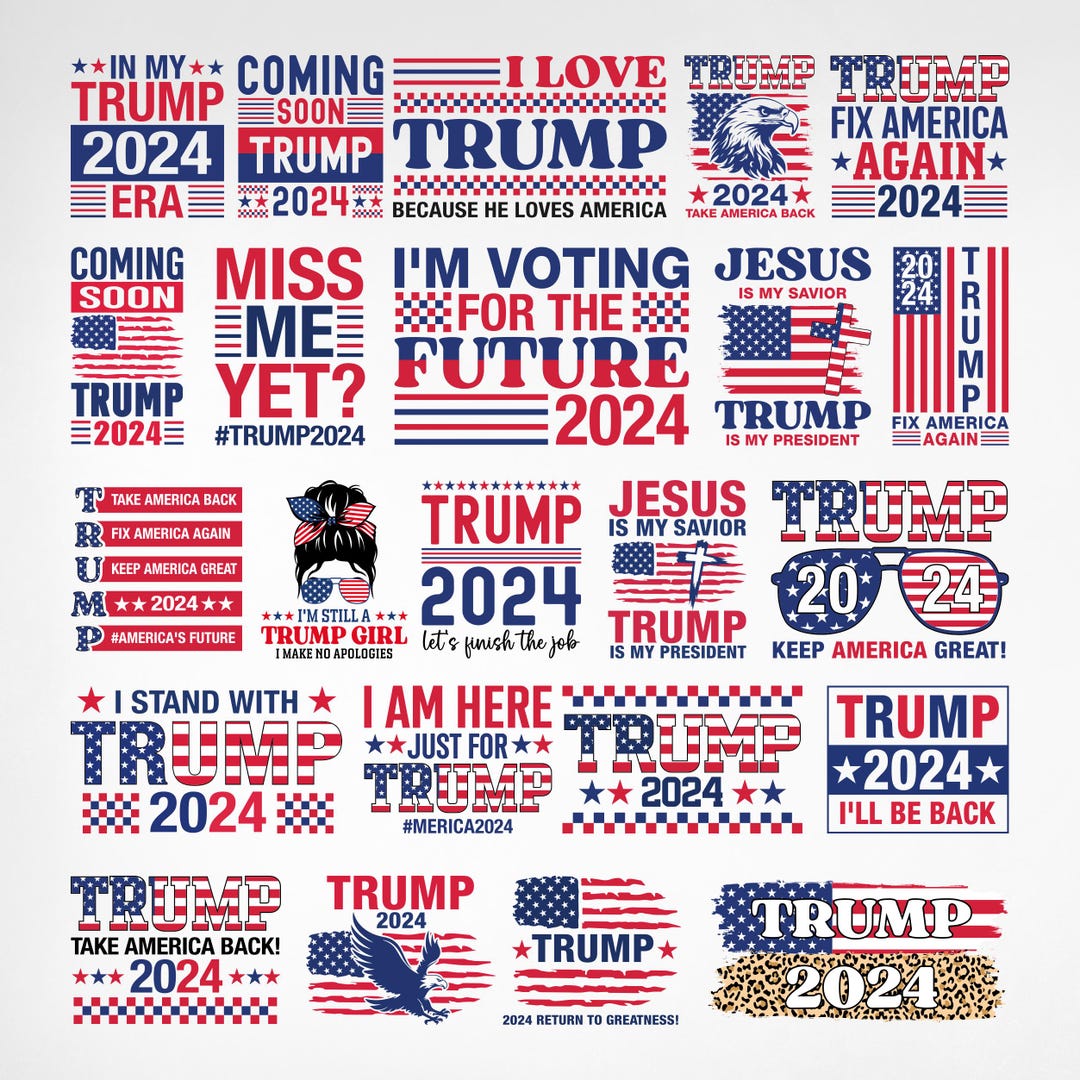 Trump 2024 SVG Bundle, Trump Svg, Election 2024, Republican Png, Donald ...