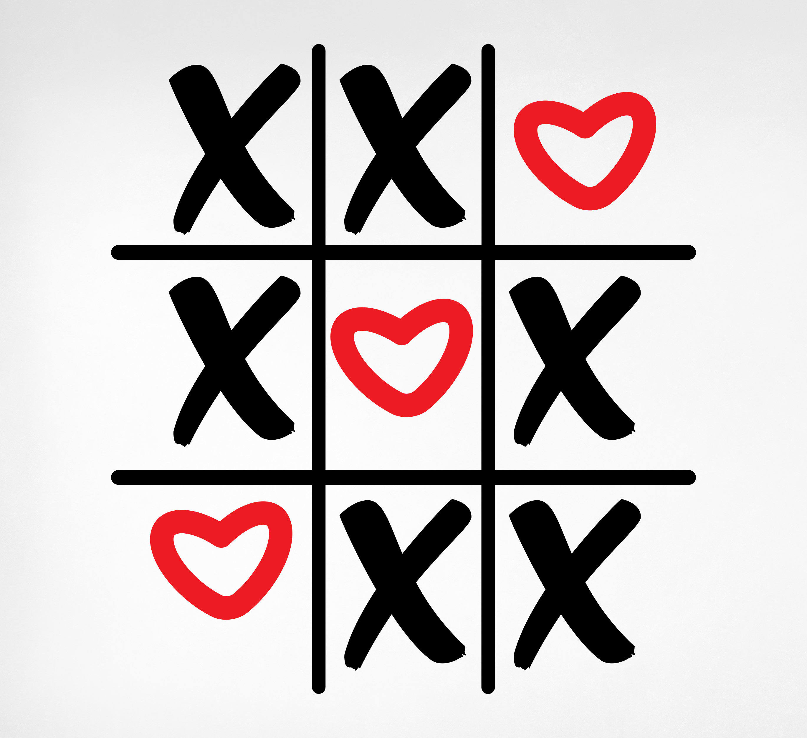 Tic Tac Toe Game Svg Valentine Svg Xoxo Hearts Svg Love Etsy