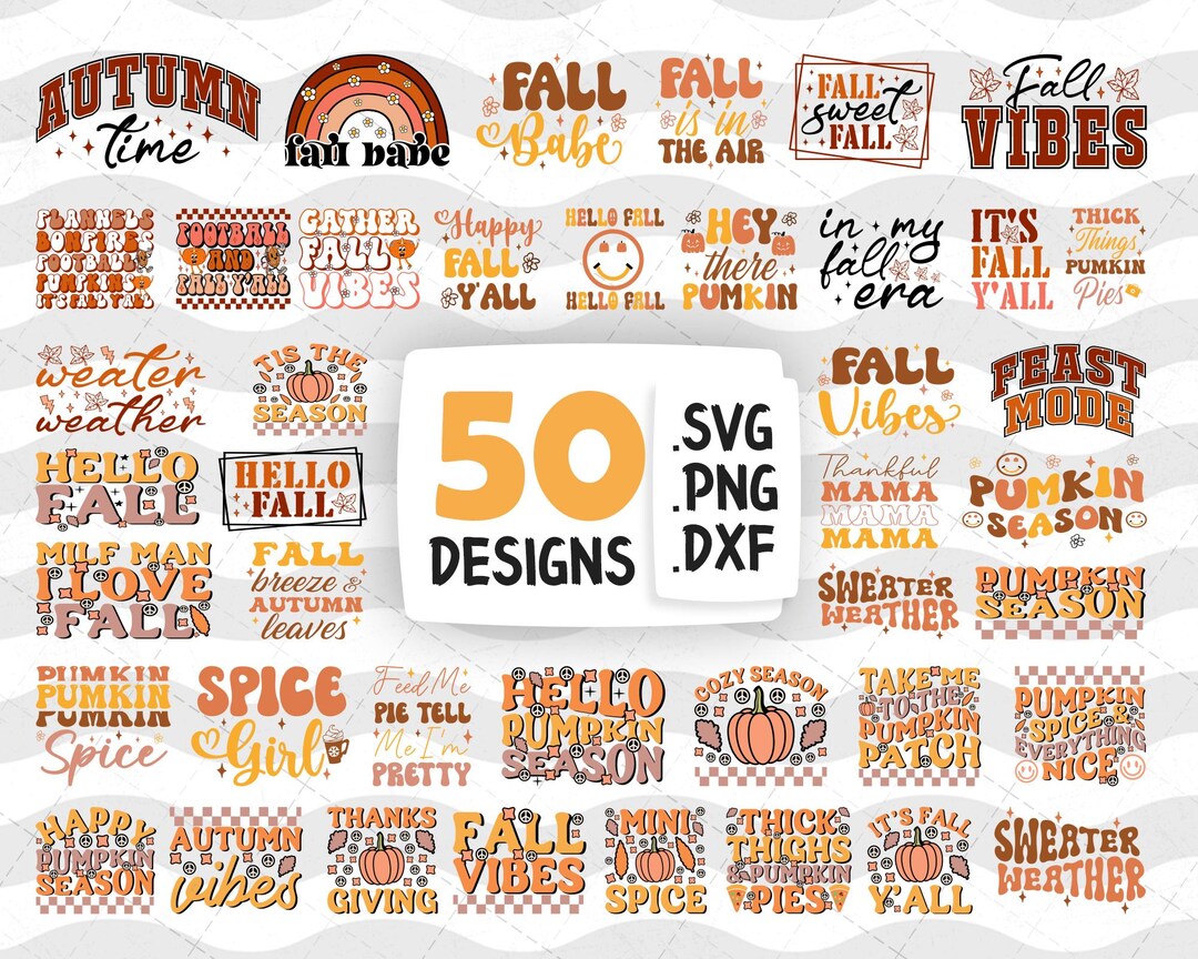Fall SVG Bundle, Fall Svg, Autumn Svg, Thanksgiving Svg, Autumn Svg ...