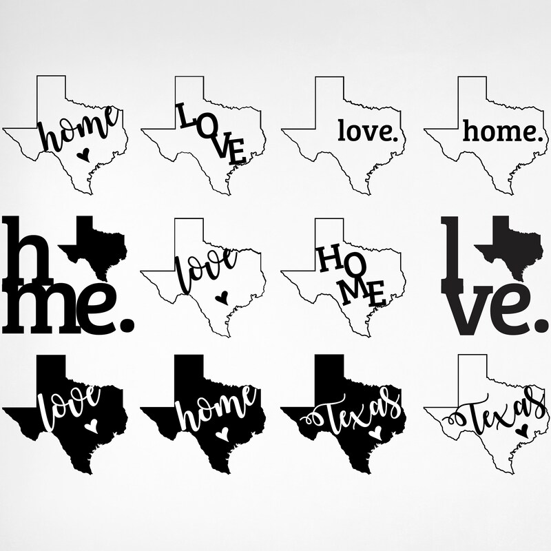 Texas Svg - Etsy