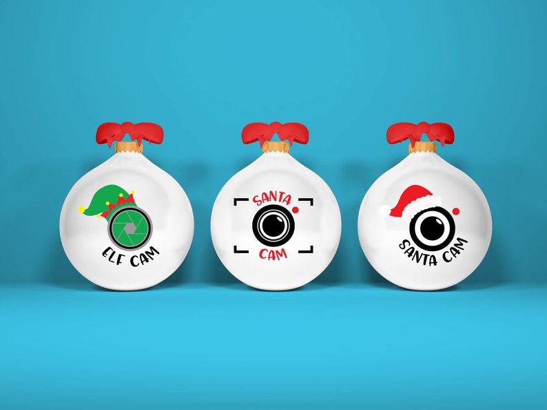 Santa Cam Svg Christmas SVG Bundle Elf Watch Svg Reindeer | Etsy