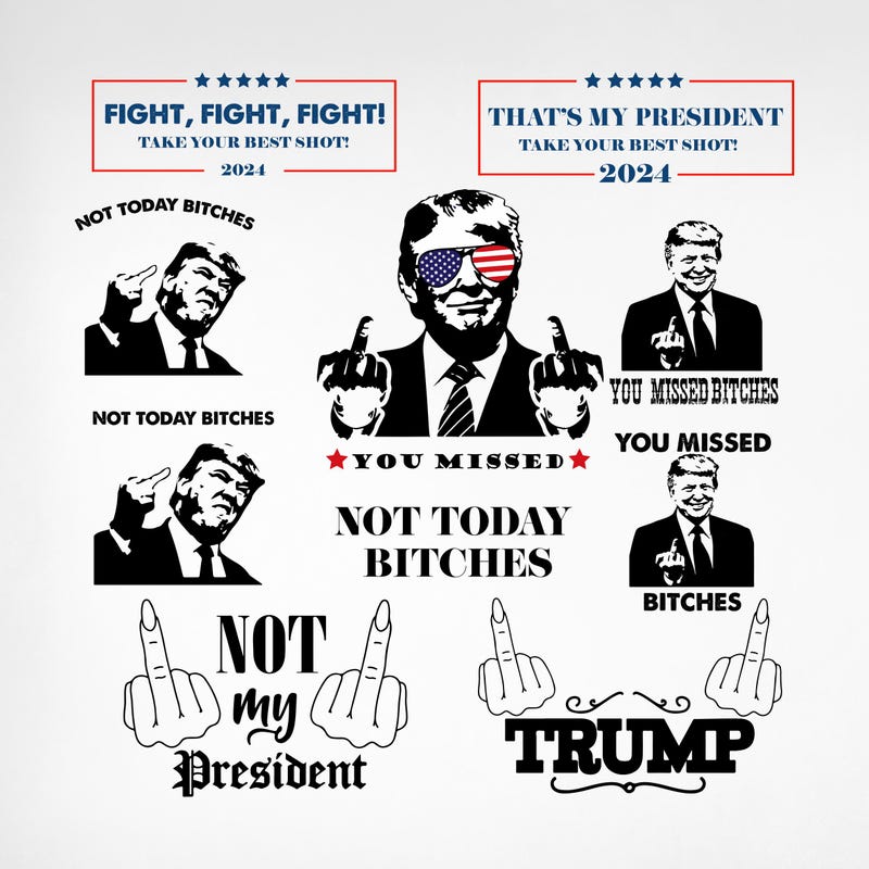 Trump Finger Silhouette - Etsy