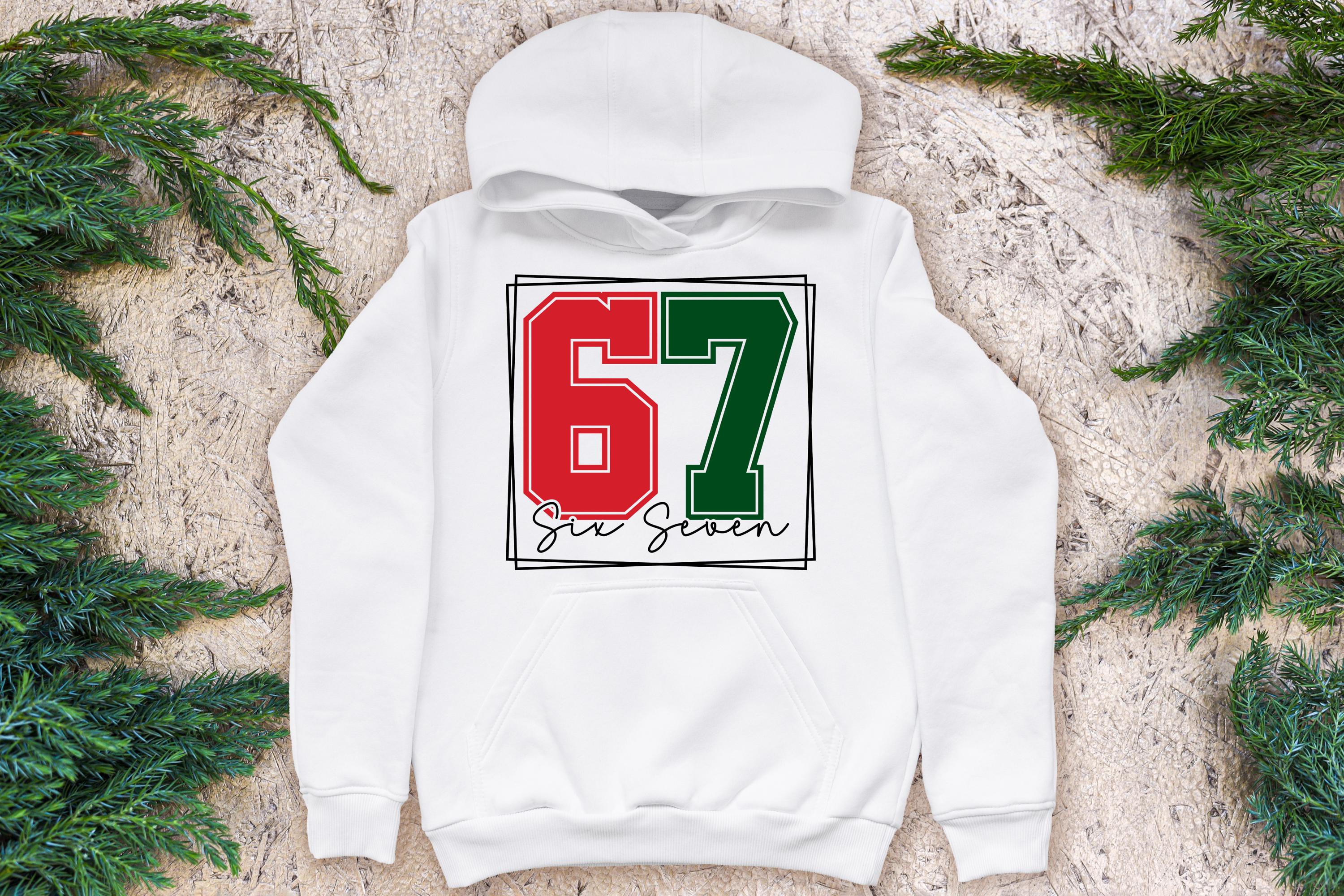 Funny Christmas Meme SIX Seven Png Bundle, Santa Says 67 Clipart Png ...