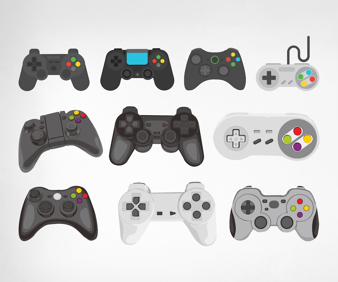 Game Controller SVG Bundle, Game Svg, Game Clipart, Gamer Svg, Gamepad ...