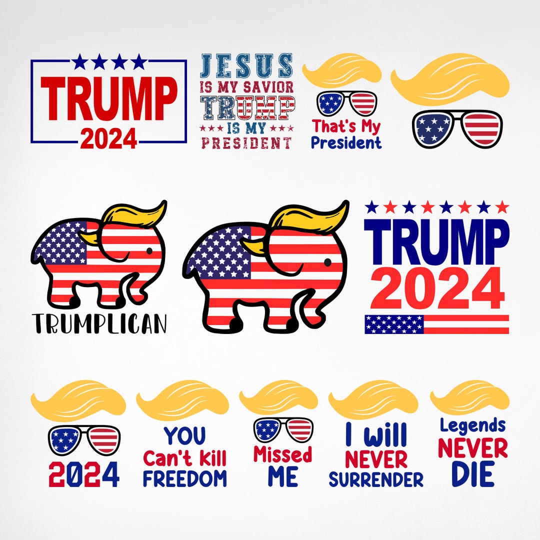 Trump 2024 Svg Bundle, Trump Flag Svg, Mean Tweets Svg, USA Flag Svg ...