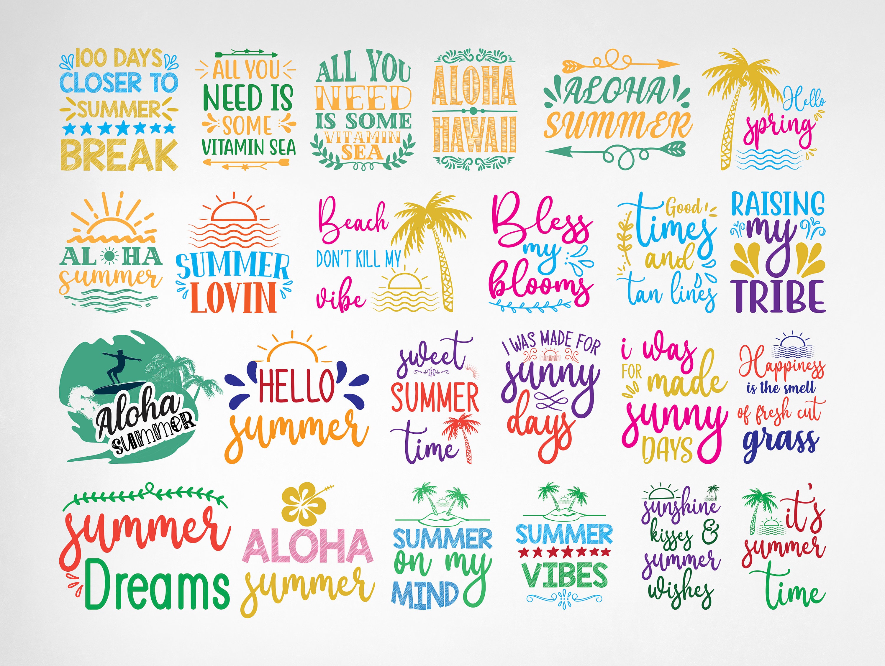 Visual Arts Summer Time SVG Summer Vacation Svg Cut file Svg for Cricut ...