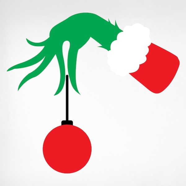 Grinch Hand Clip Art - Etsy