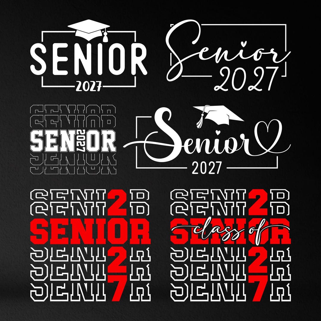 Senior 2027 Svg Bundle, Class of 2027, Senior Svg, Graduation Svg, High ...
