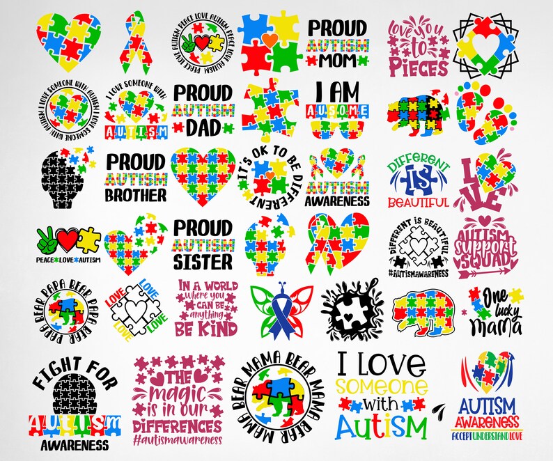 Autism SVG Bundle Autism Awareness Svg Autism Quote Svg - Etsy